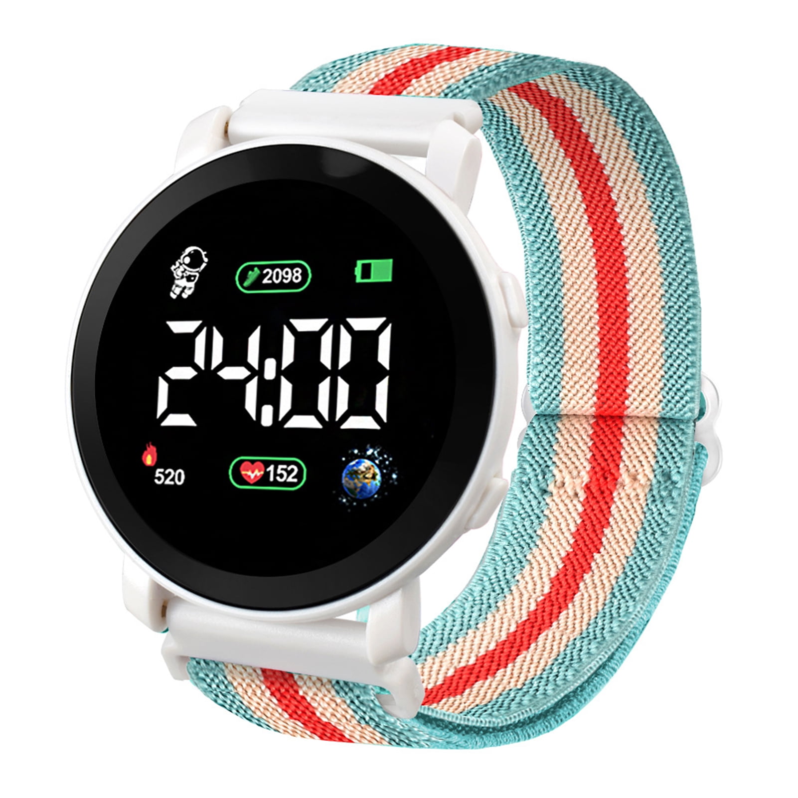 Leadrop LED Electronic Watch Elastic Band Multifunctional Luminous ...