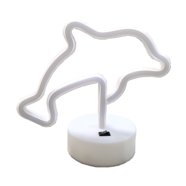 BrightSide 12" Heart Shaped LED Neon Table Light, Pink, Battery-Powered ...