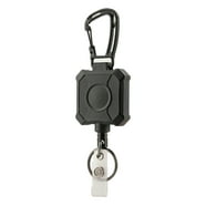Retractable Key Reel, Heavy Duty Keychain with Carabiner, Steel Cable ...