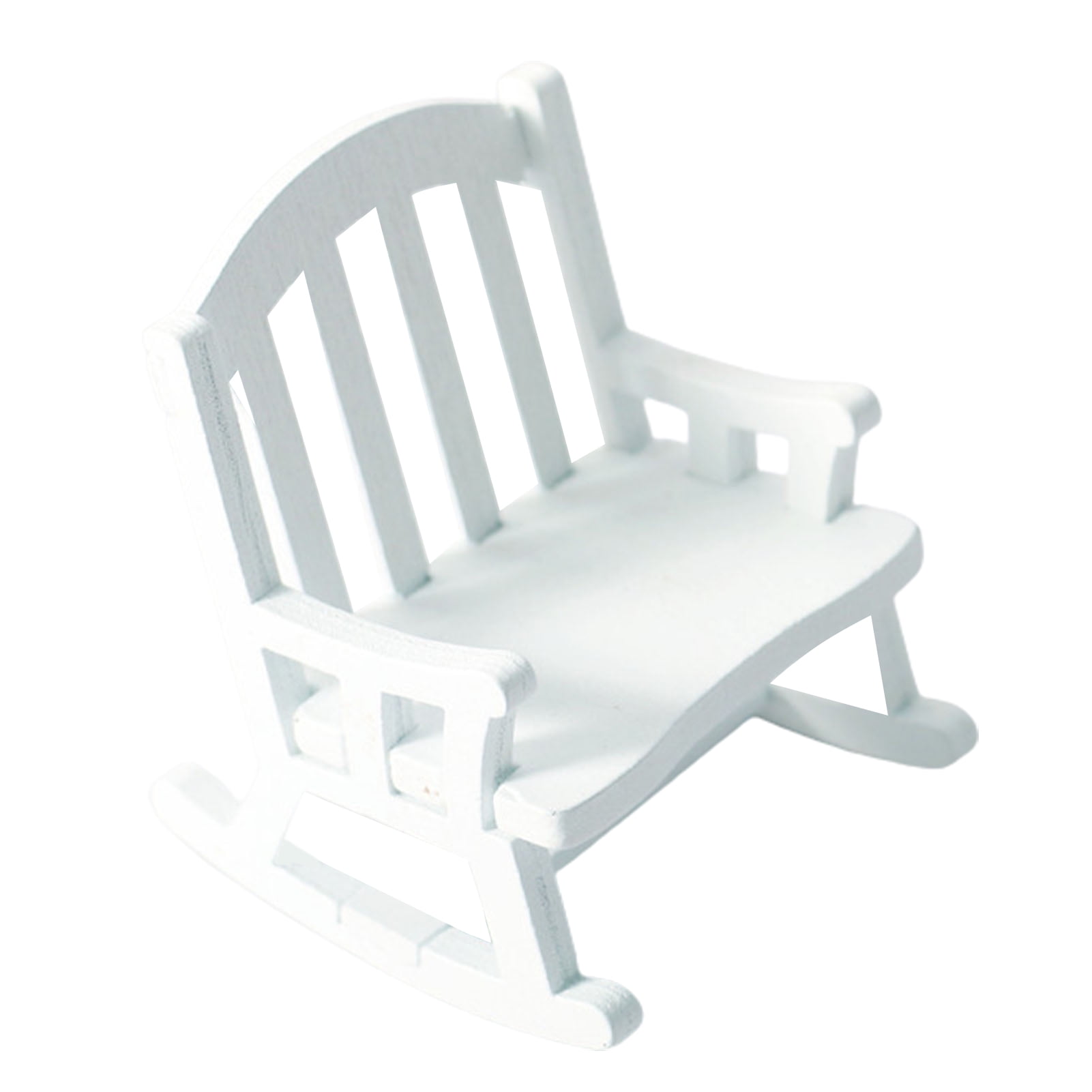 Leadrop Mini Rocking Chair Retro Creative 1/12 Ratio Dollhouse Swing ...