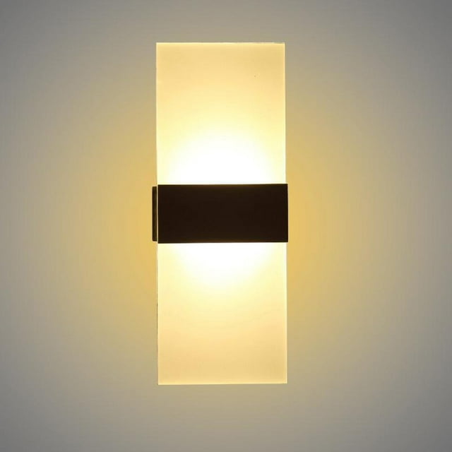 Leadrop Modern LED Wall Lighting Up Down Cube Indoor Outdoor Bedroom ...