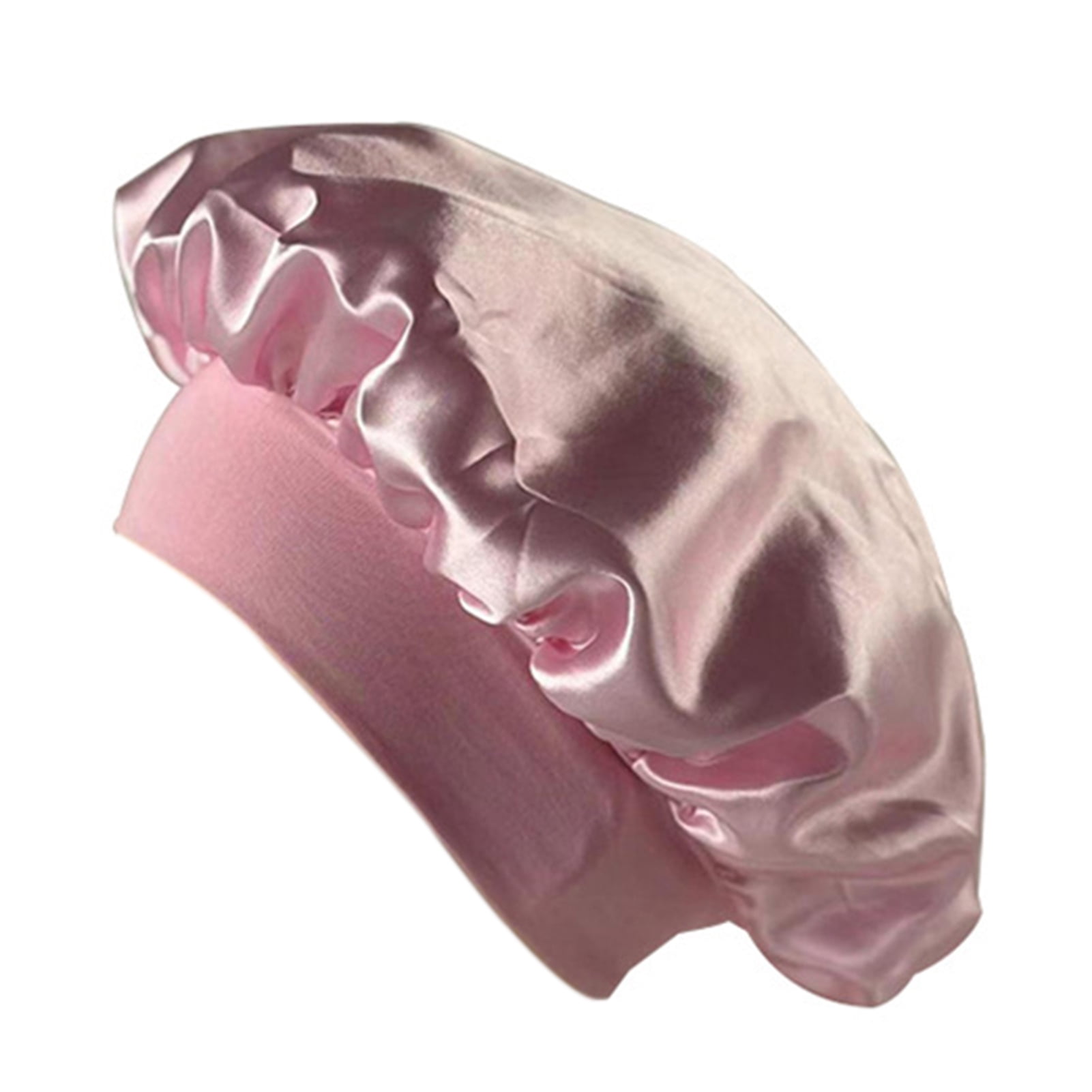 Leadrop Nightcap with Elastic Wide Band Extra Large Sleeping Satin ...