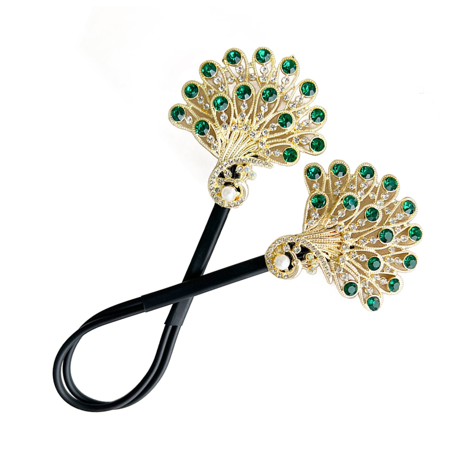 Leadrop Peacock Shape Hair Clip Bun Maker Women Peacock Hairstyle Twist ...