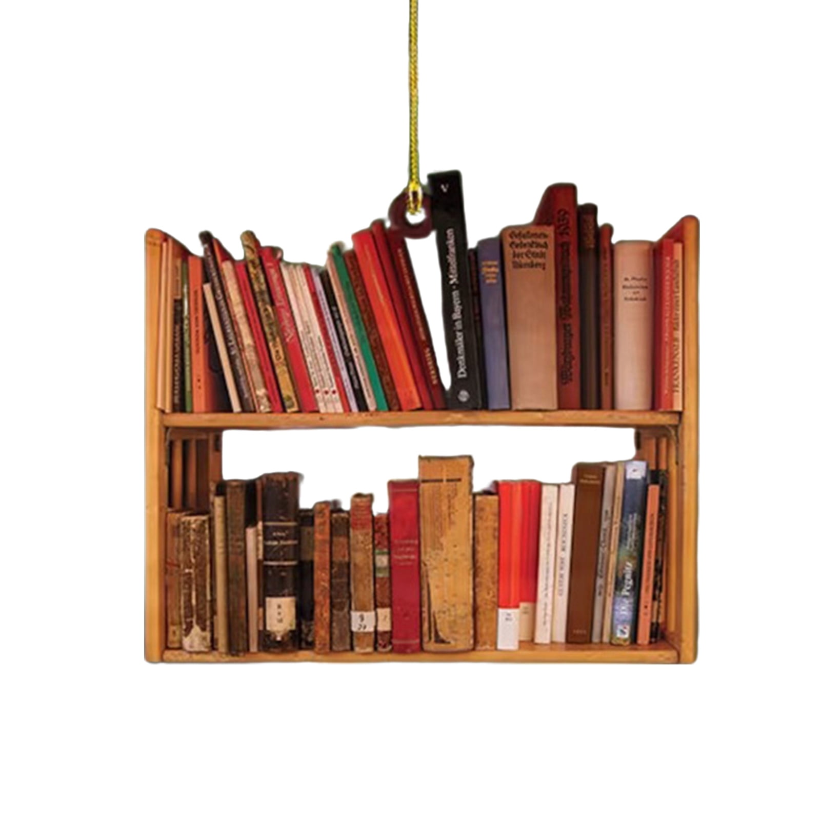 Leadrop Reading Vintage Book Christmas Ornament Acrylic Craft Colorful ...