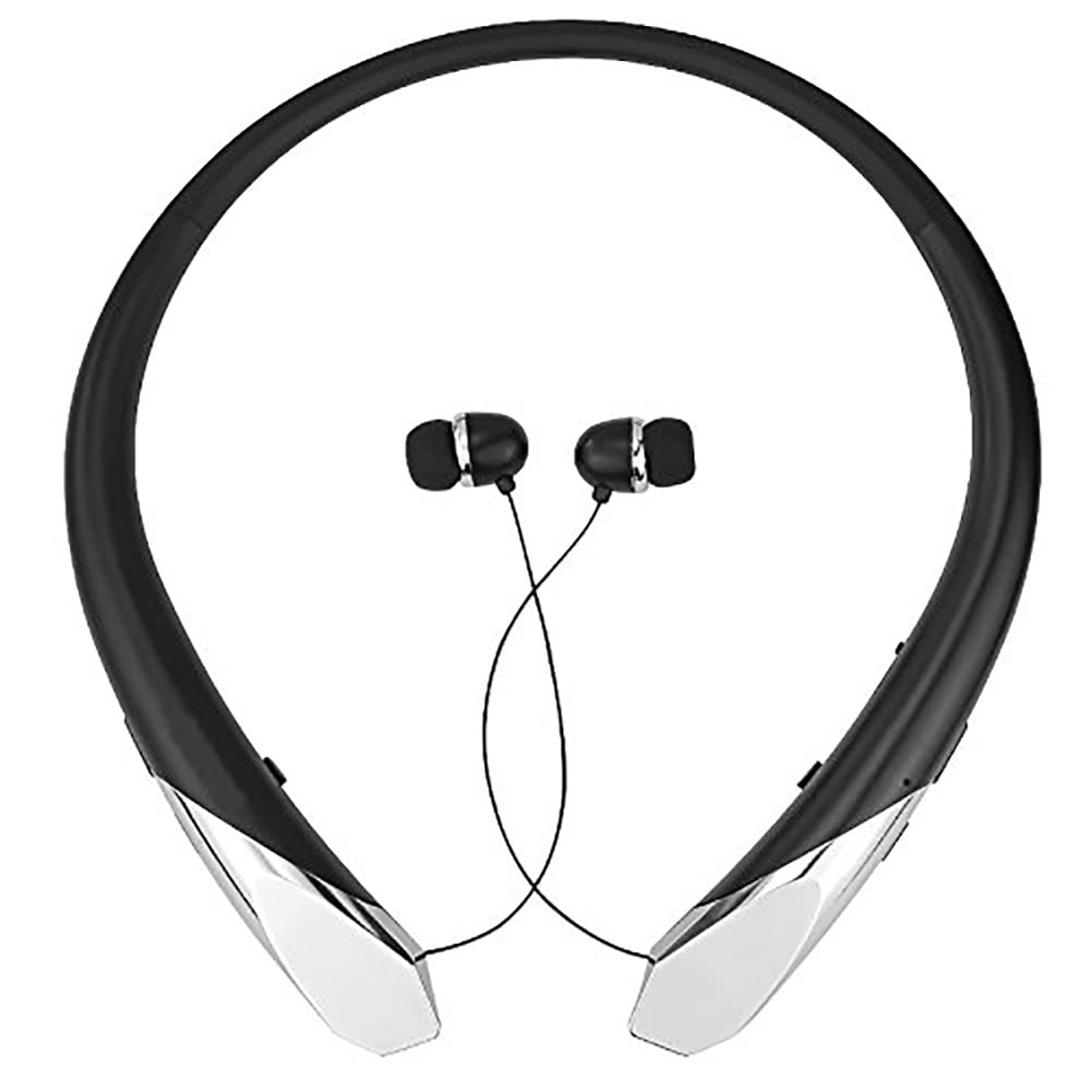 Leadrop Sports Sweatproof Retractable Ear Buds In-ear Neckband ...