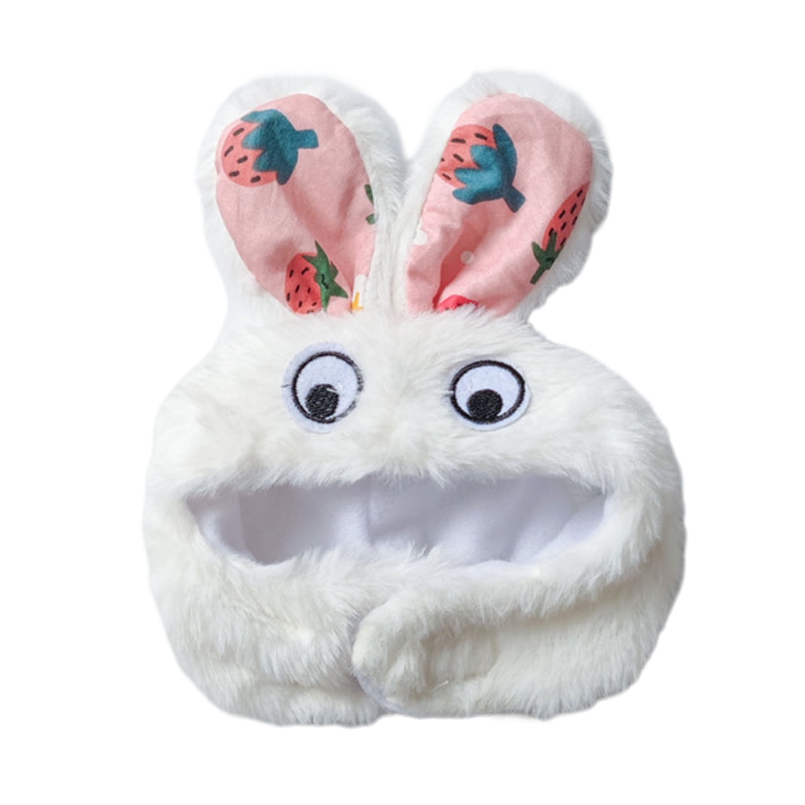 Leadrop Sweet Pet Cat Costume Cat Hat Plush Bunny Rabbit Ear Hat for ...