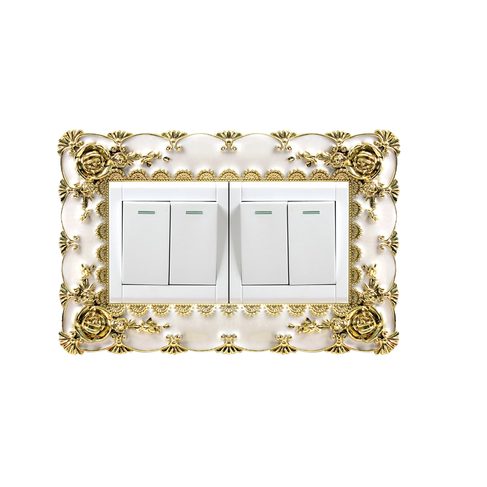 Leadrop Switch Sticker European Style Punch Free Plastic Wall-mounted ...