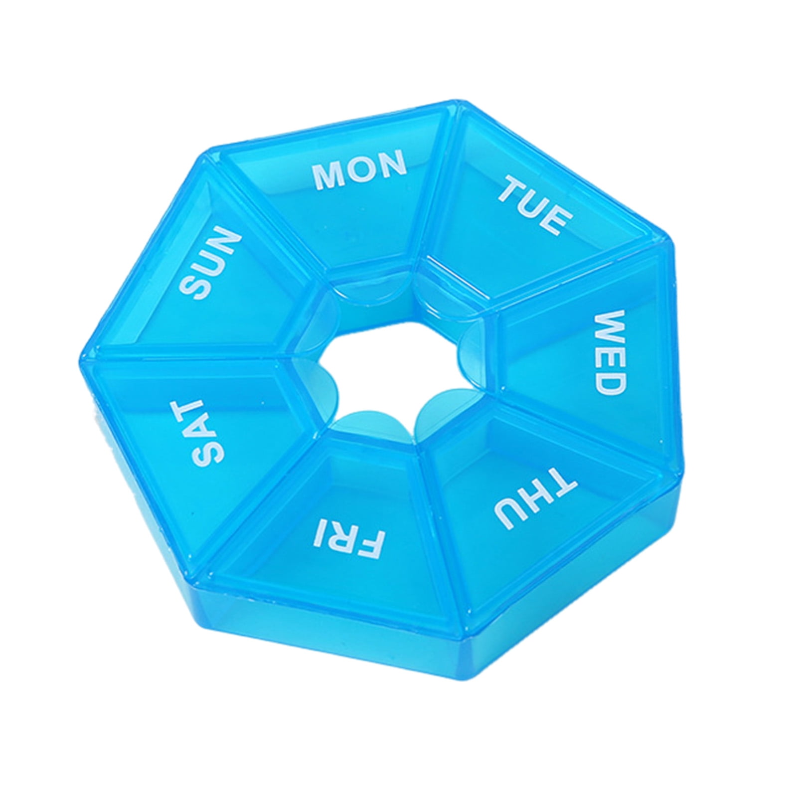 Leadrop Weekly Pill Organizer with 7 Compartments Portable Travel Pill ...