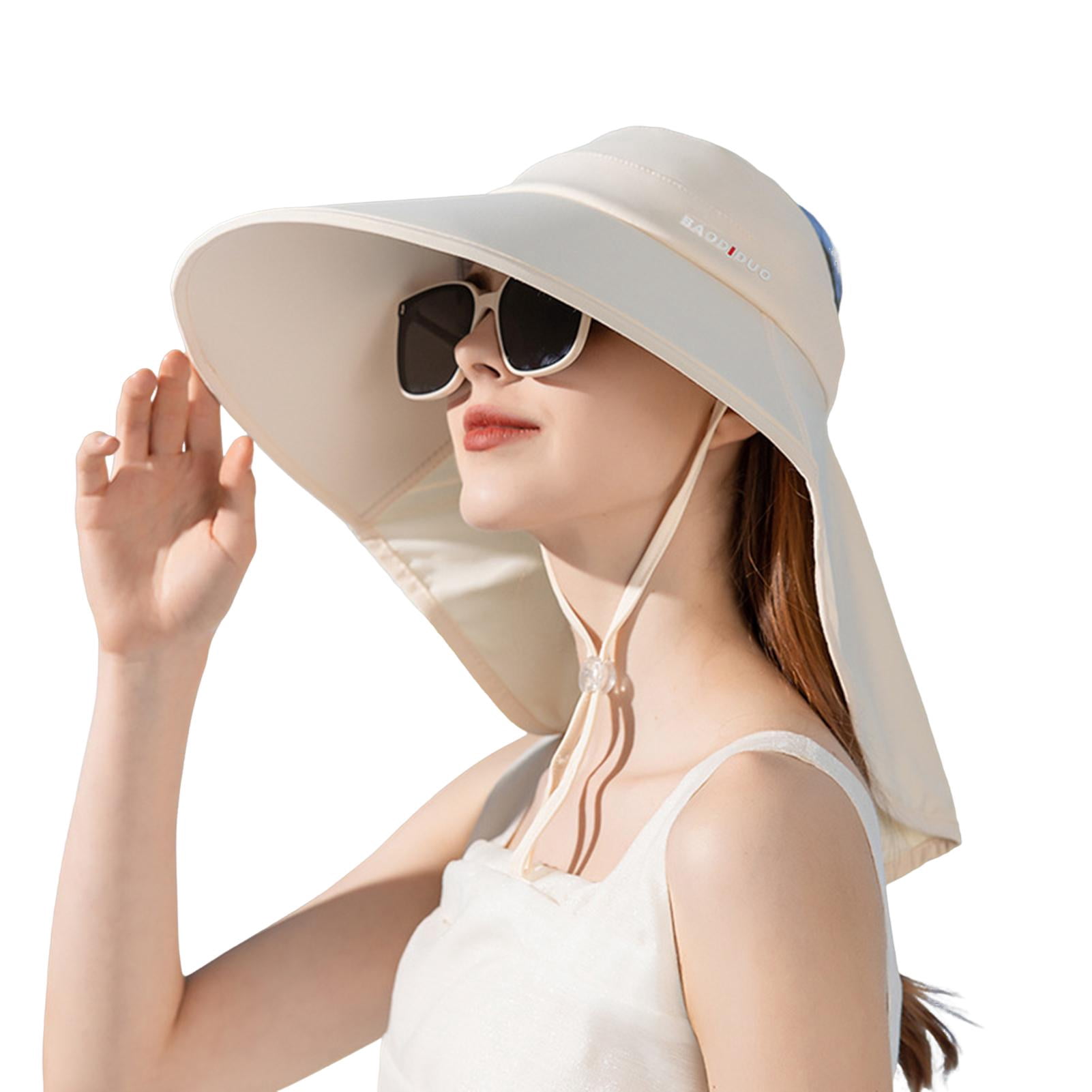 Leadrop Women's Wide Brim Sun Hat Rollable UV Sun Protection Hat with ...
