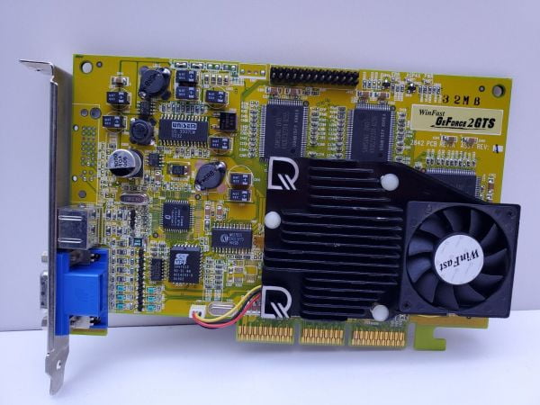 Leadtek nvidia geforce 2 gts 2842 pcb rev:a assy rev :a agp 32mb ...