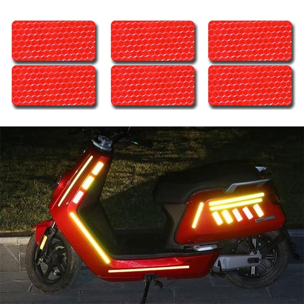 Leadwolf 20x Reflective Reflector Sticker Self Adhesive Safety Warning ...