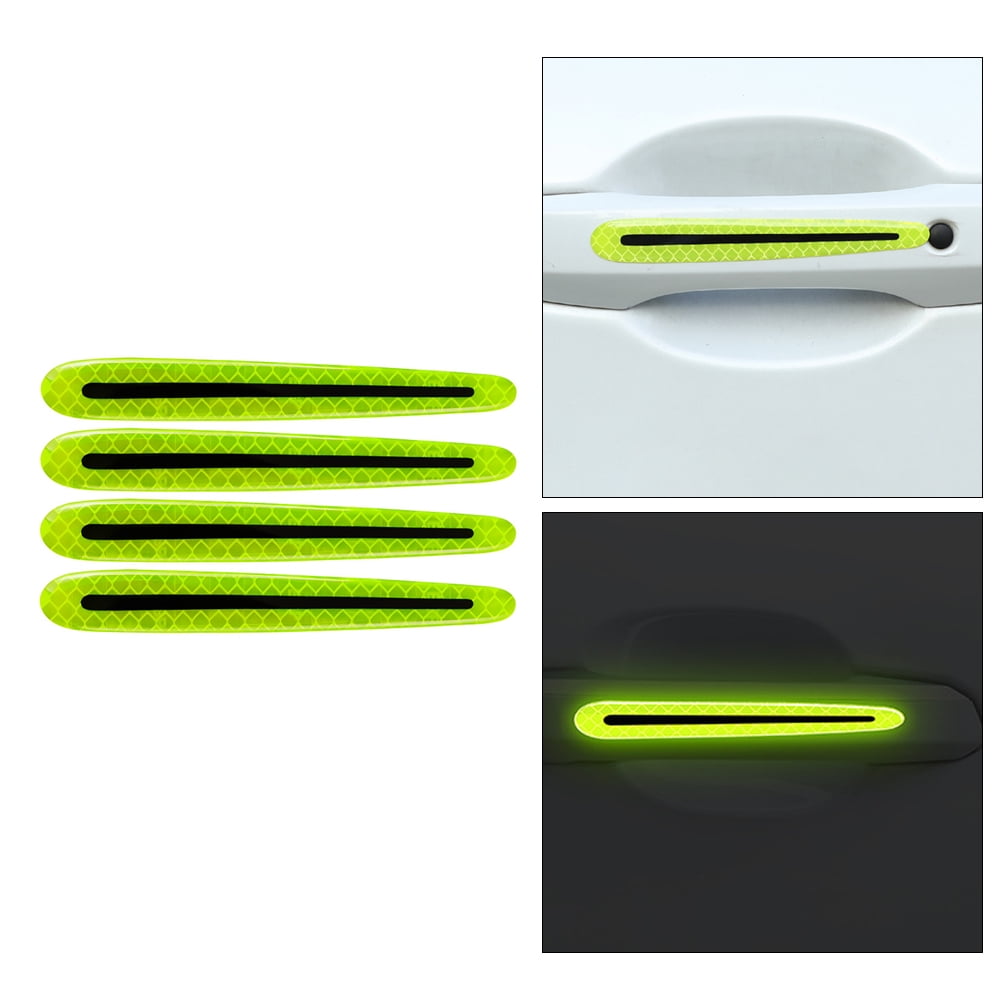 Leadwolf 4pcs Reflective Car Stickers Set Rearview Mirror Reflective ...