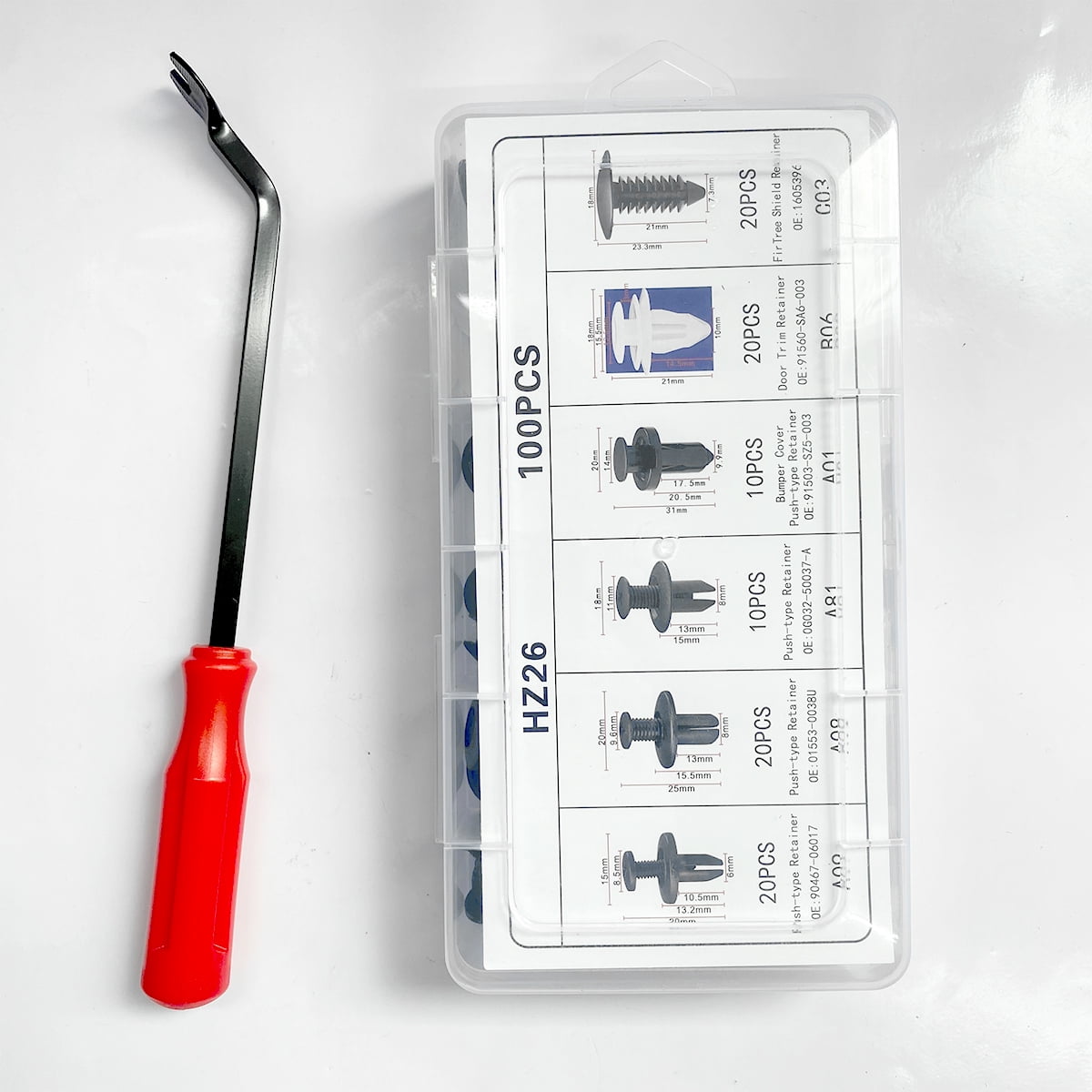 Leadwolf Bumper Retainer Clips Car Rivets Fasteners Retainer Kit and 1 ...