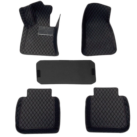 Leadwolf Car Floor Mats 5pcs Universal Leather Applicable to 98% All ...