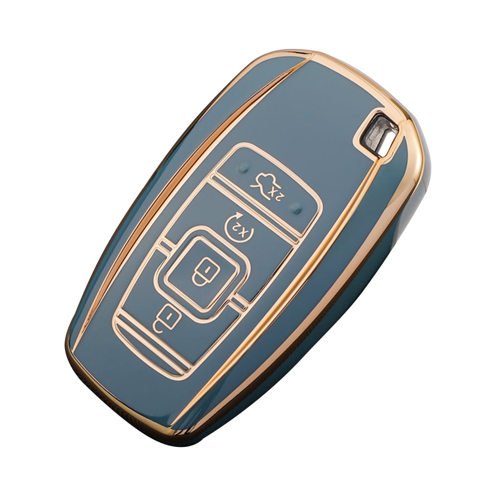 Leadwolf Car Key Cover Protector Case for Lincoln smart key 4 button ...