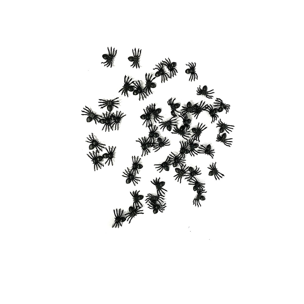 Leadwolf Mini Plastic Spiders Small Fake Spiders Scary Realistic ...
