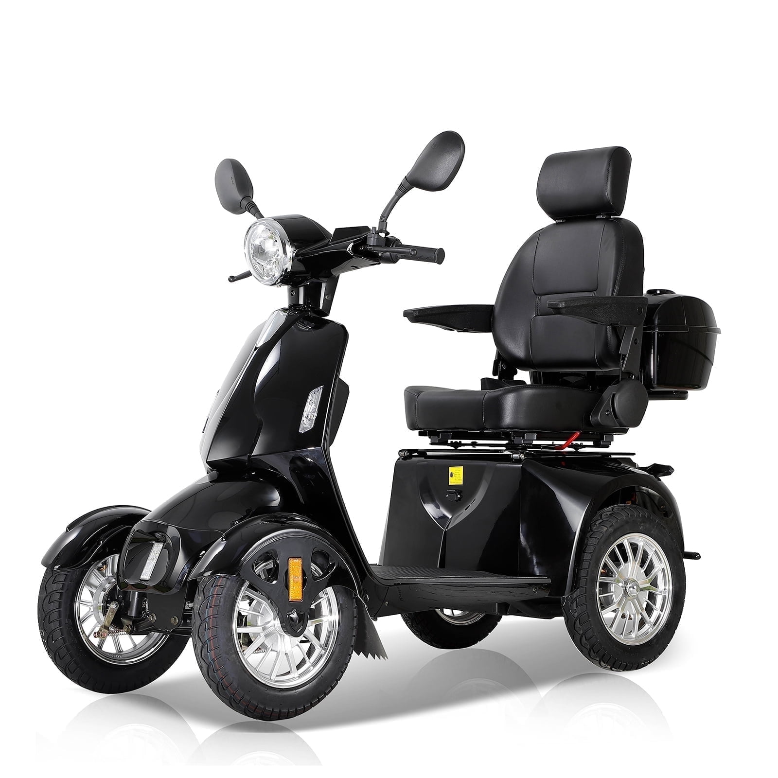 Leadzm Secure Adjustable 4-Wheel Mobility Scooter with Charger & USB ...