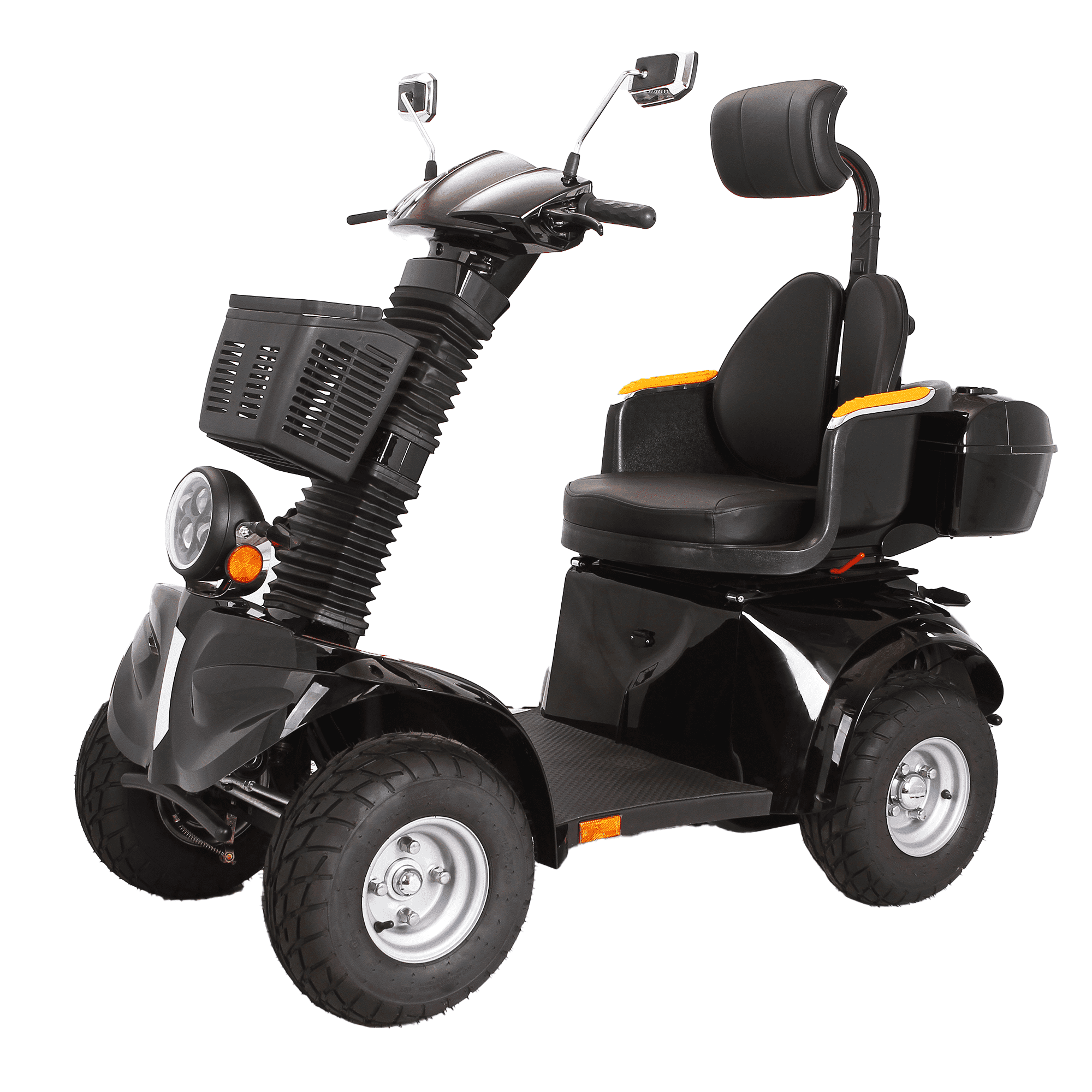 Leadzm Handicapped and Elderly Motorized Four-Wheel Power Scooter with ...