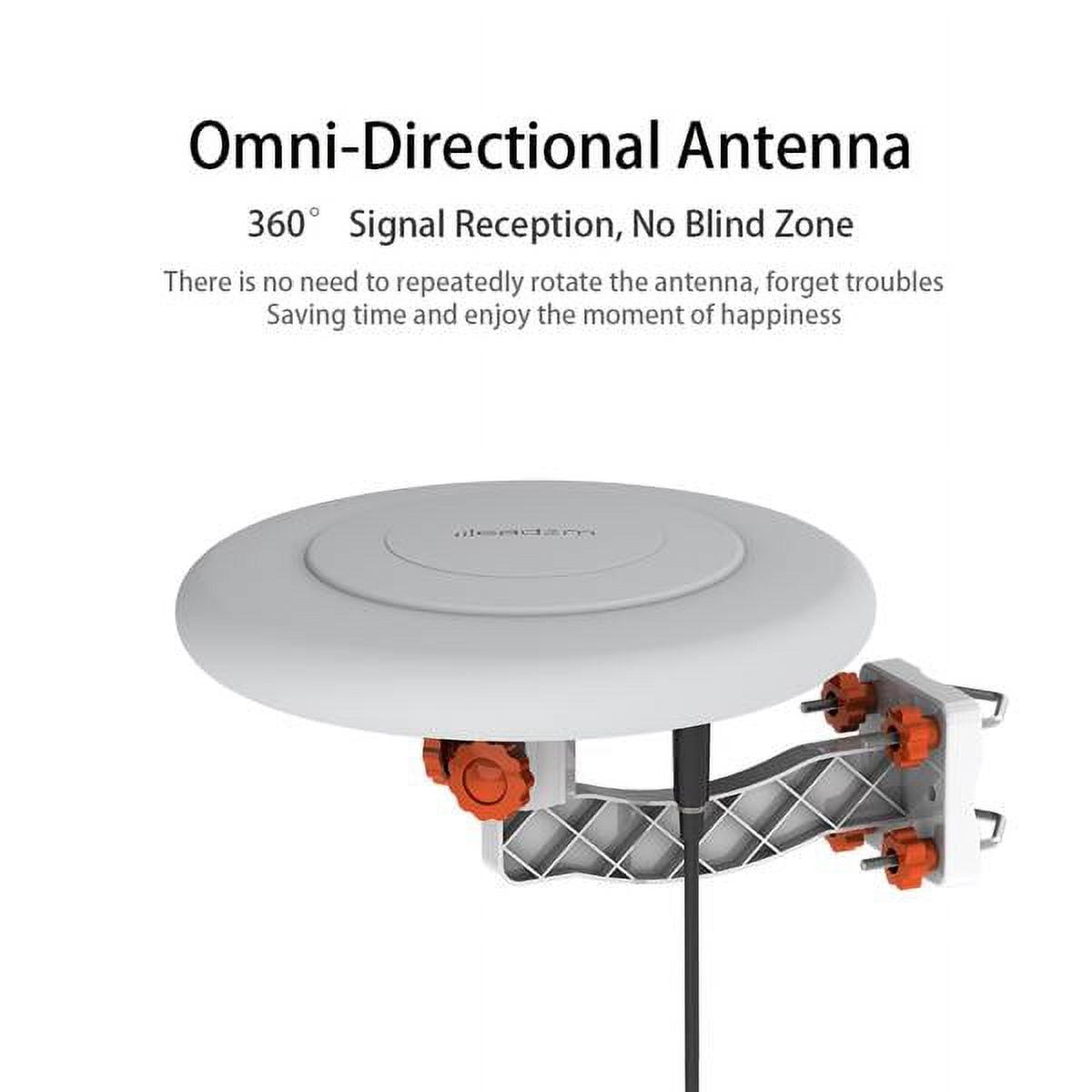 Leadzm TA-A1 150 Miles TV Antenna Indoor Outdoor Omni-directional 360 ...