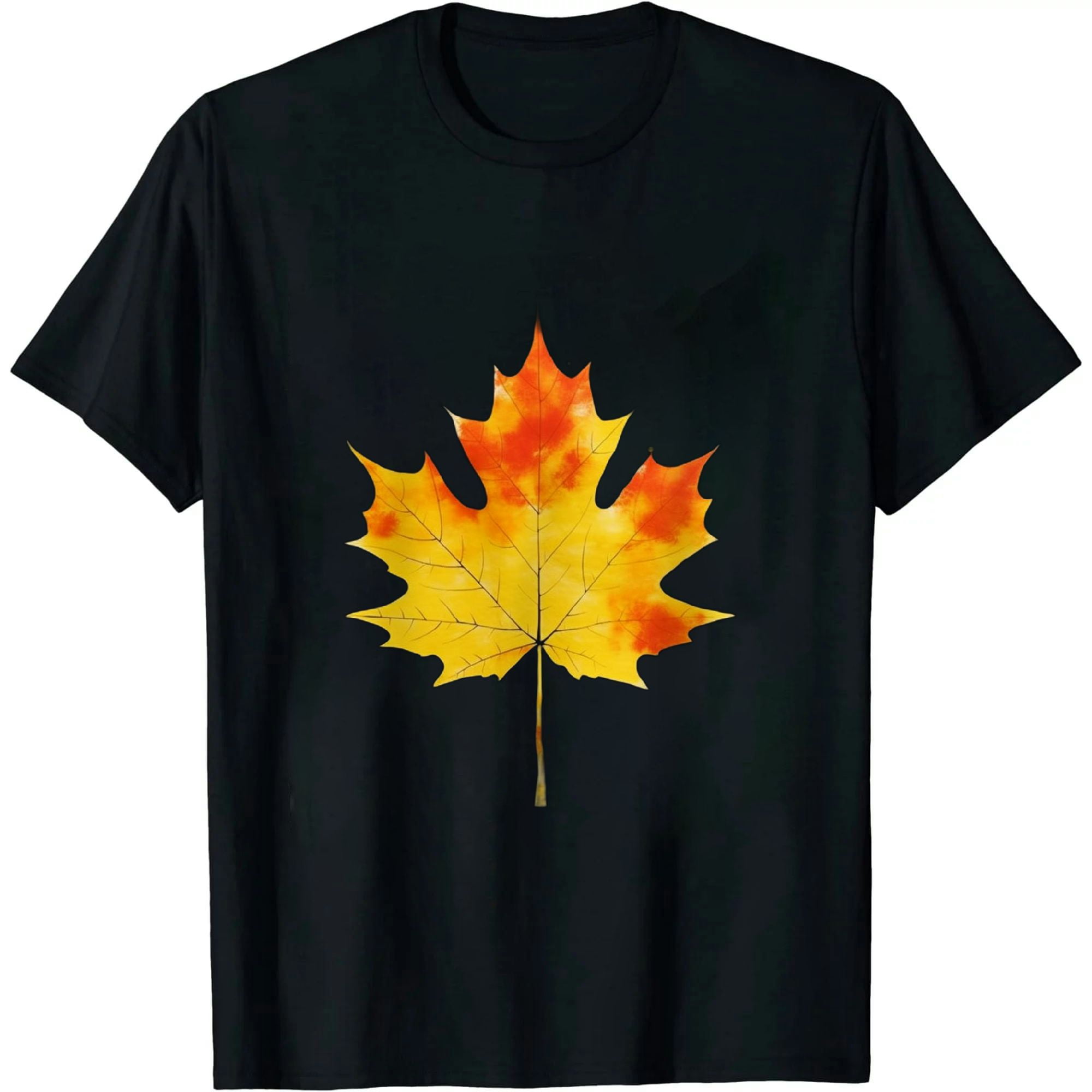 Leaf Autumn Tree Orange Fall Leaves Season T-Shirt - Walmart.com