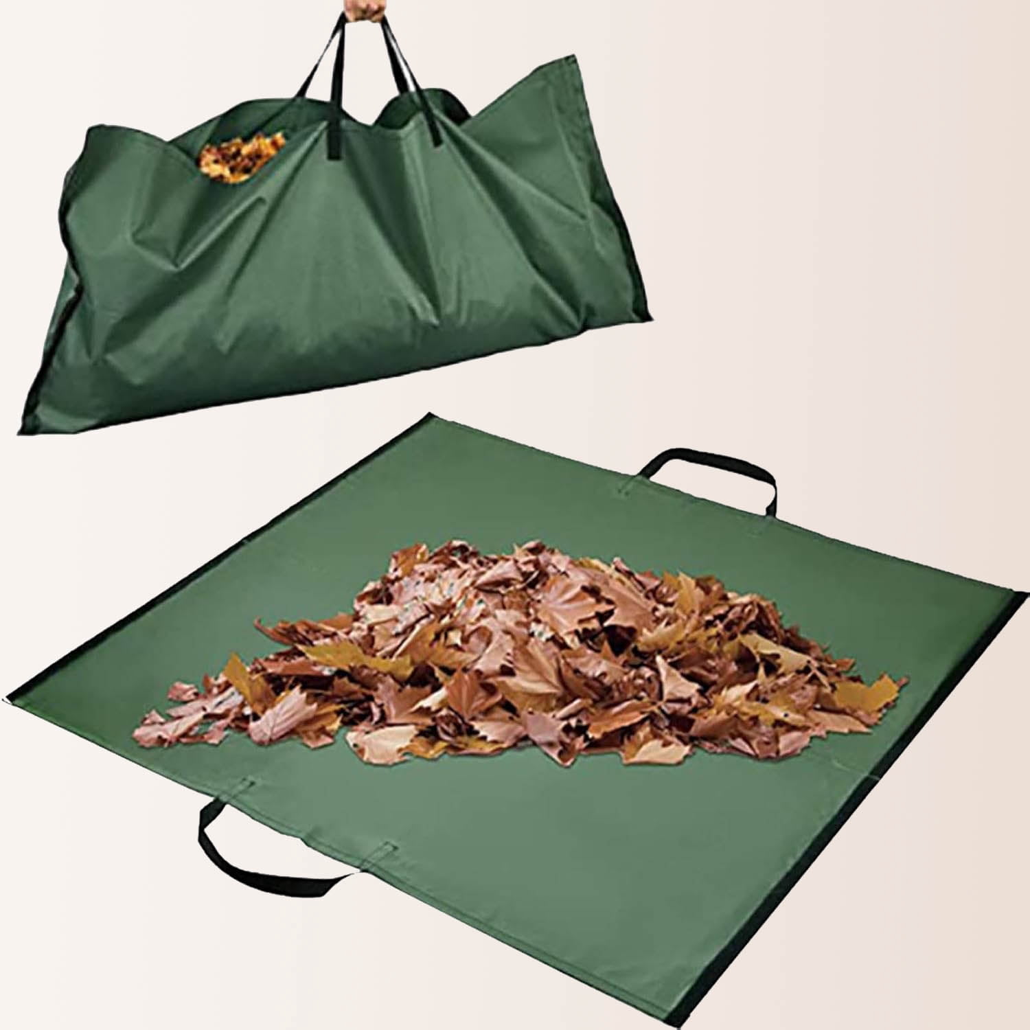 Leaf Bag for Collecting Leaves, Reusable Garden Yard Waste Tarp ...