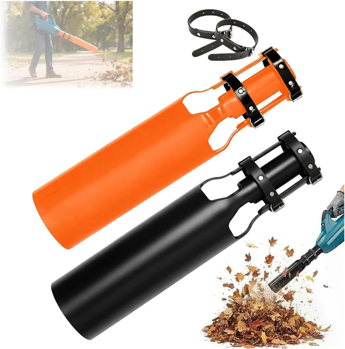 Leaf Blower Air Booster Attachment, 2X Airflow Amplifier, Dual Modes ...