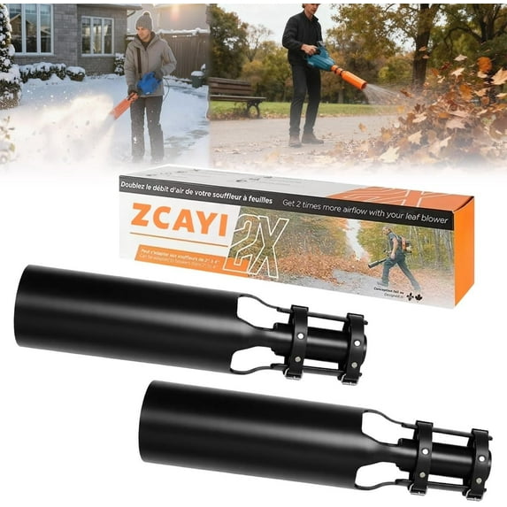 Leaf Blower Air Booster Attachment Tube 2X Air Cyclone Flow for Blower ...