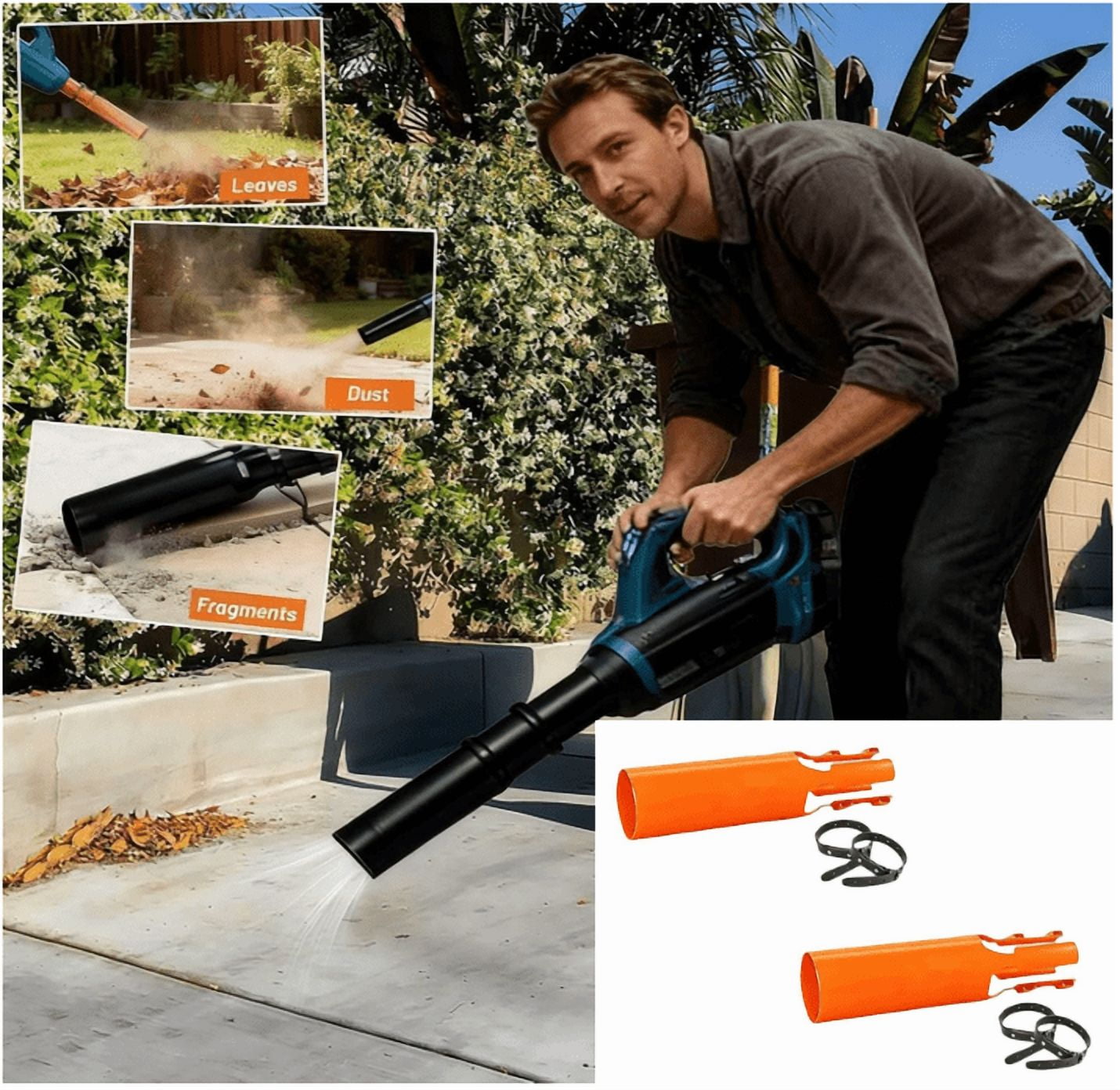 Leaf Blower Attachment 2nd Generation, Leaf Blower Air Booster, Airflow ...
