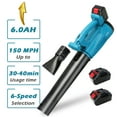 21V Cordless Leaf Blower with 2 Batteries, Charger, 6 Speed Mode for ...