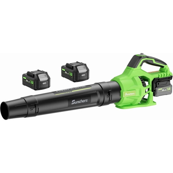 Leaf Blower Cordless with 2 x 4.0Ah Battery and Charr, 780CFM 260MPH ...