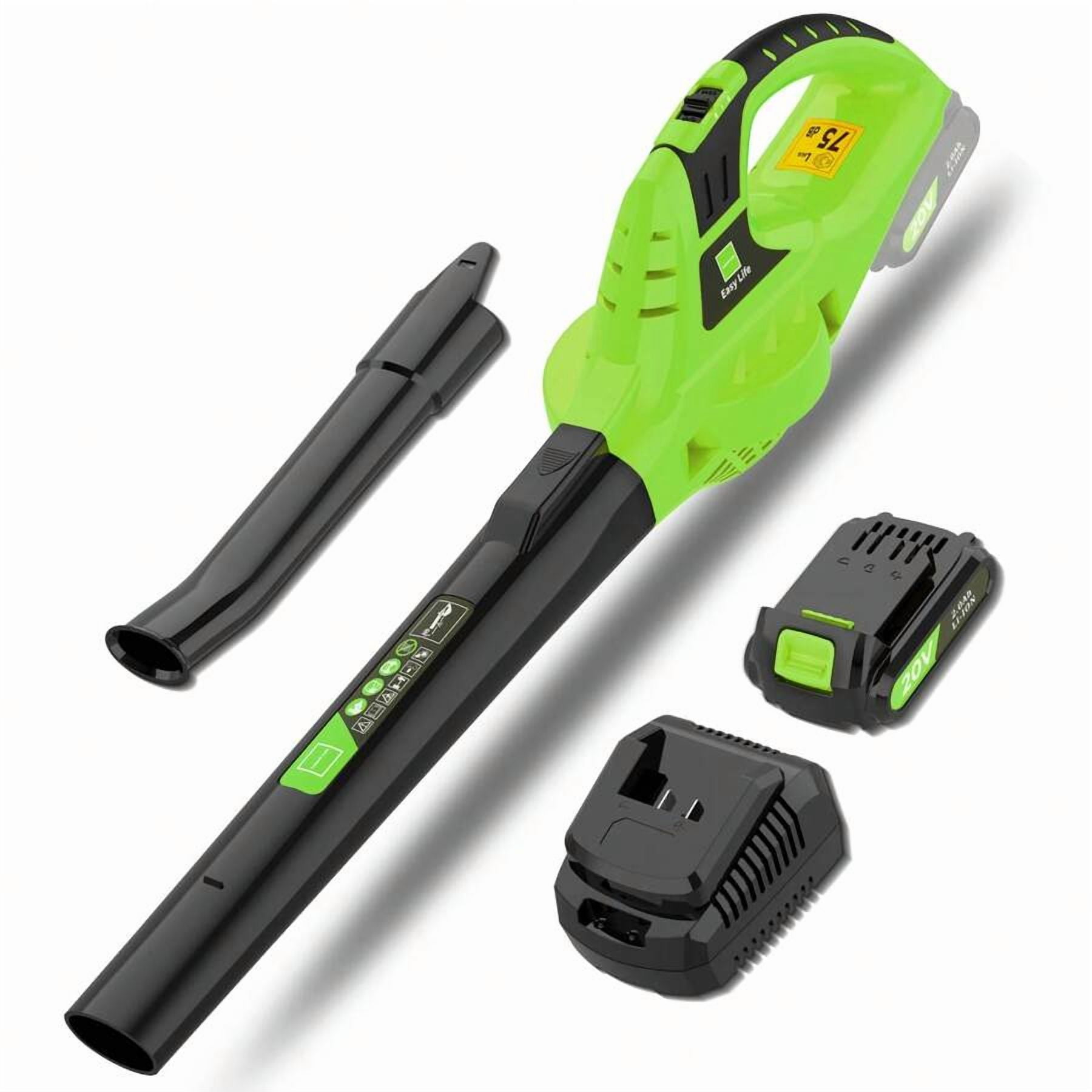 Leaf Blower Cordless,20V Handheld Electric Leaf Blower With 2.0Ah ...