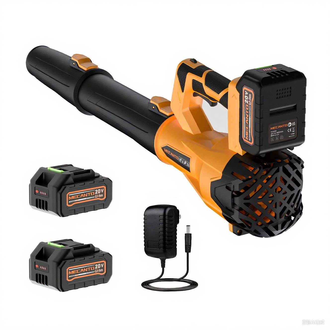 Leaf Blower Cordless, 650 CFM/170 MPH, 6-Speed Levels with 2 X 4.0Ah ...