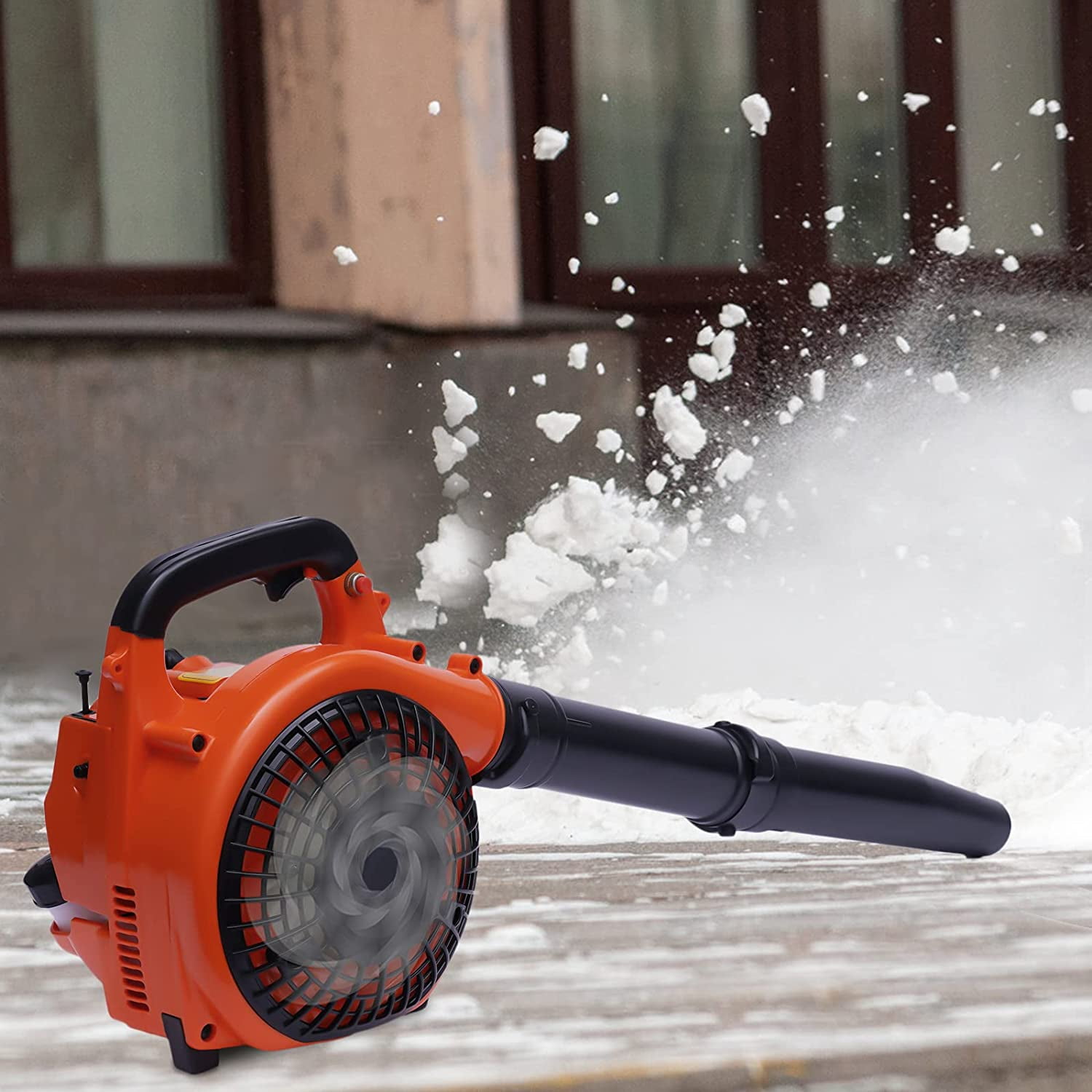 Leaf Blower Engine Gas Powered Backpack Air-Cooled Lawn Blower ...