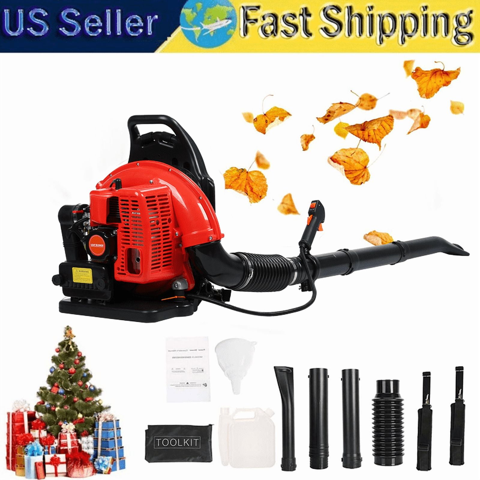 Leaf Blower, Gas Blower, Gas Leaf Blower for Lawn Care, 2 Cycle Engine ...