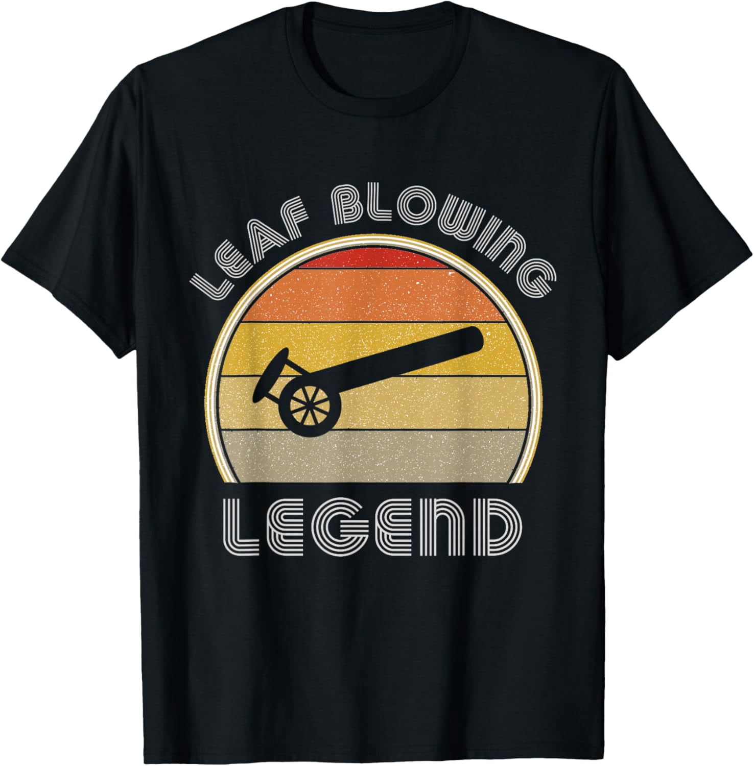 Leaf Blower Legend Funny Lawn Care For Men Landscaping Retro T-Shirt ...