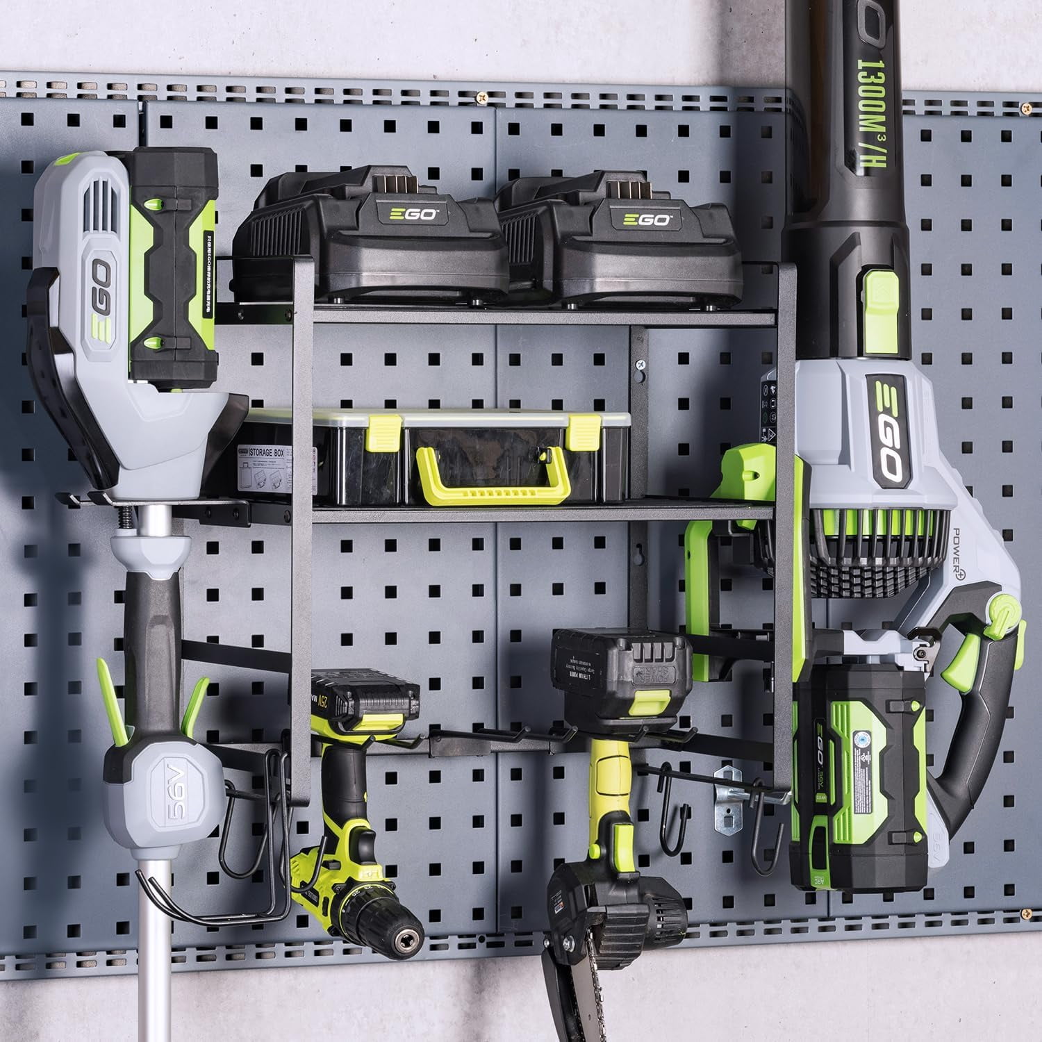 Leaf Blower and Weedeater Hanger,Lawn Power Tool Organizer Wall Mount ...