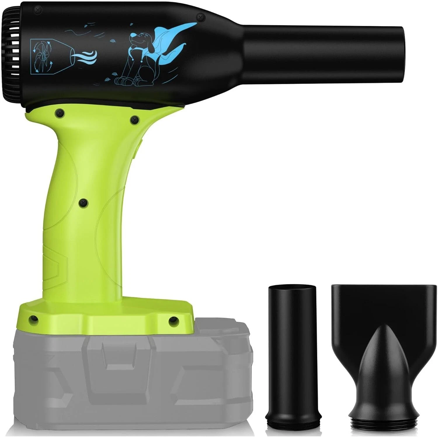 Leaf Blowers Cordless Dust Blower for Ryobi 18V Battery Portable Jet ...