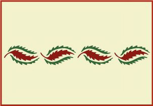 Leaf Border 1 Stencil - DIY Art & Craft Reusable Sturdy Flexible Painting Template 10 mil ...