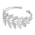 Leaf Bracelet, Metal Open Cuff Bracelet Adjustable Bangle Armband Upper ...