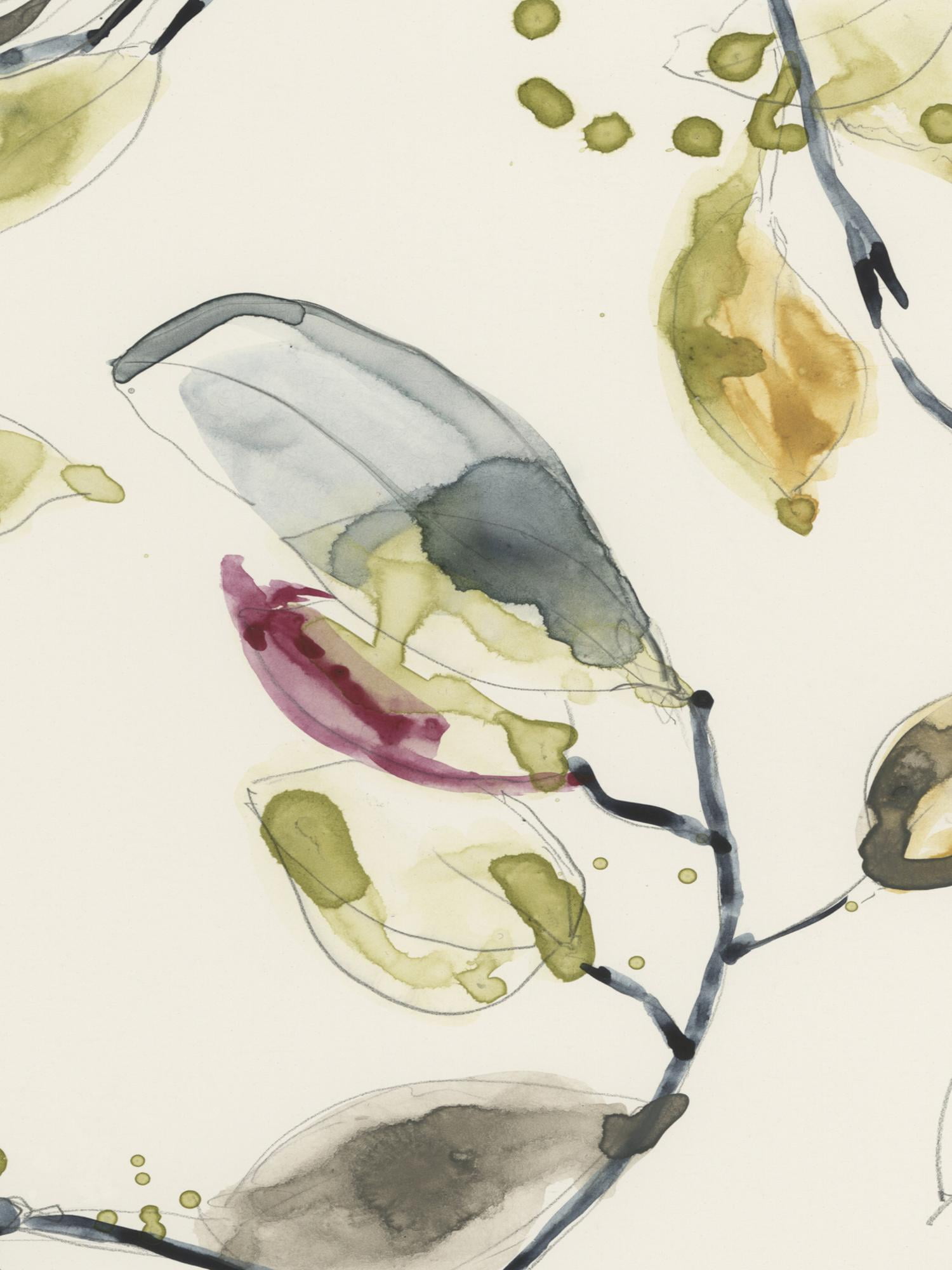 Art.com Leaf Branch Triptych II Art Print by Jennifer Goldberger, 18" x 24" - Walmart.com