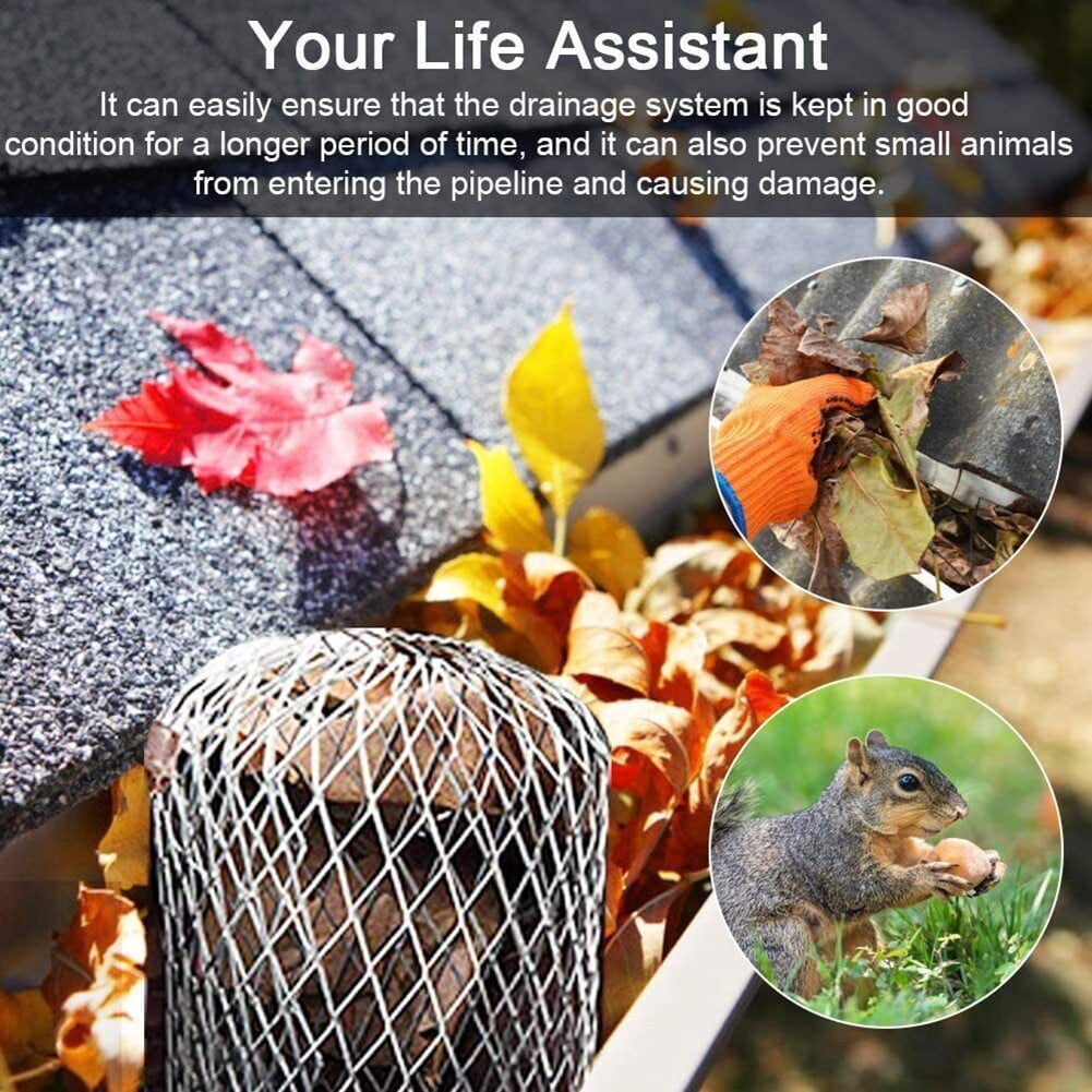 Leaf Catcher Gutter Screens Strainer Stops Blockage 4pcs Aluminum Alloy ...