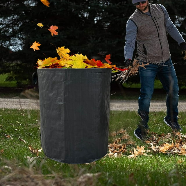 Leaf Collector Leaf Bag Chute, Portable Pop Up Leaf Bags Garden Bag ...