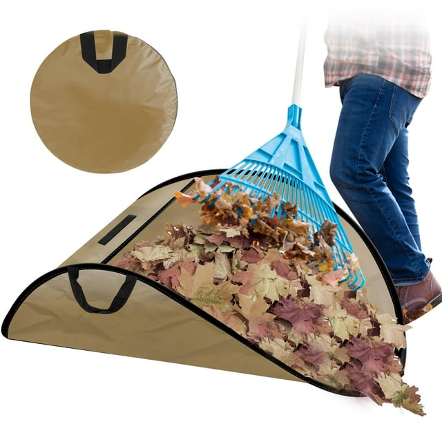 Leaf Collector, Portable Pop Up Leaf Bags, Foldable Leaf Pick Up Tools ...