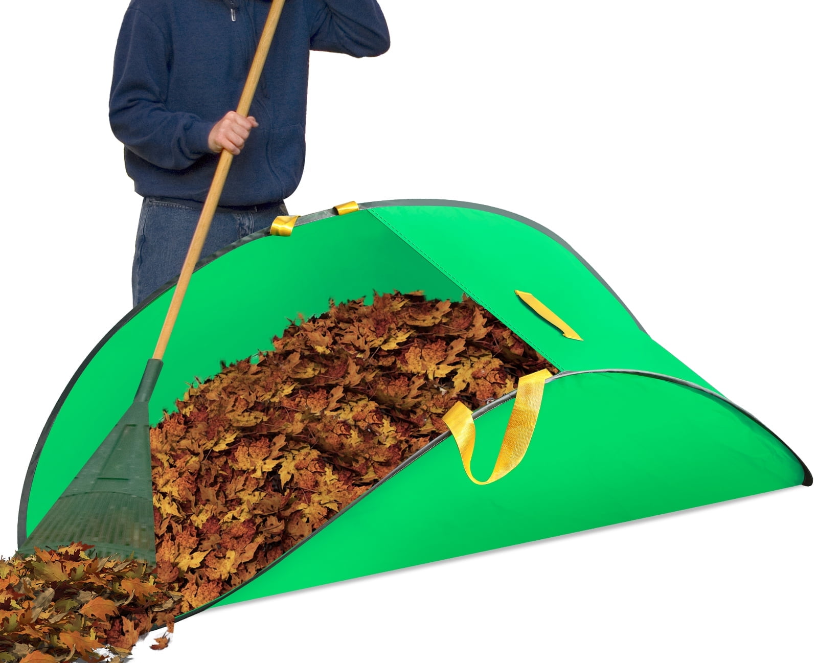 Leaf Collector, Portable Pop Up Leaf Bags, Foldable Leaf Pick Up Tools ...
