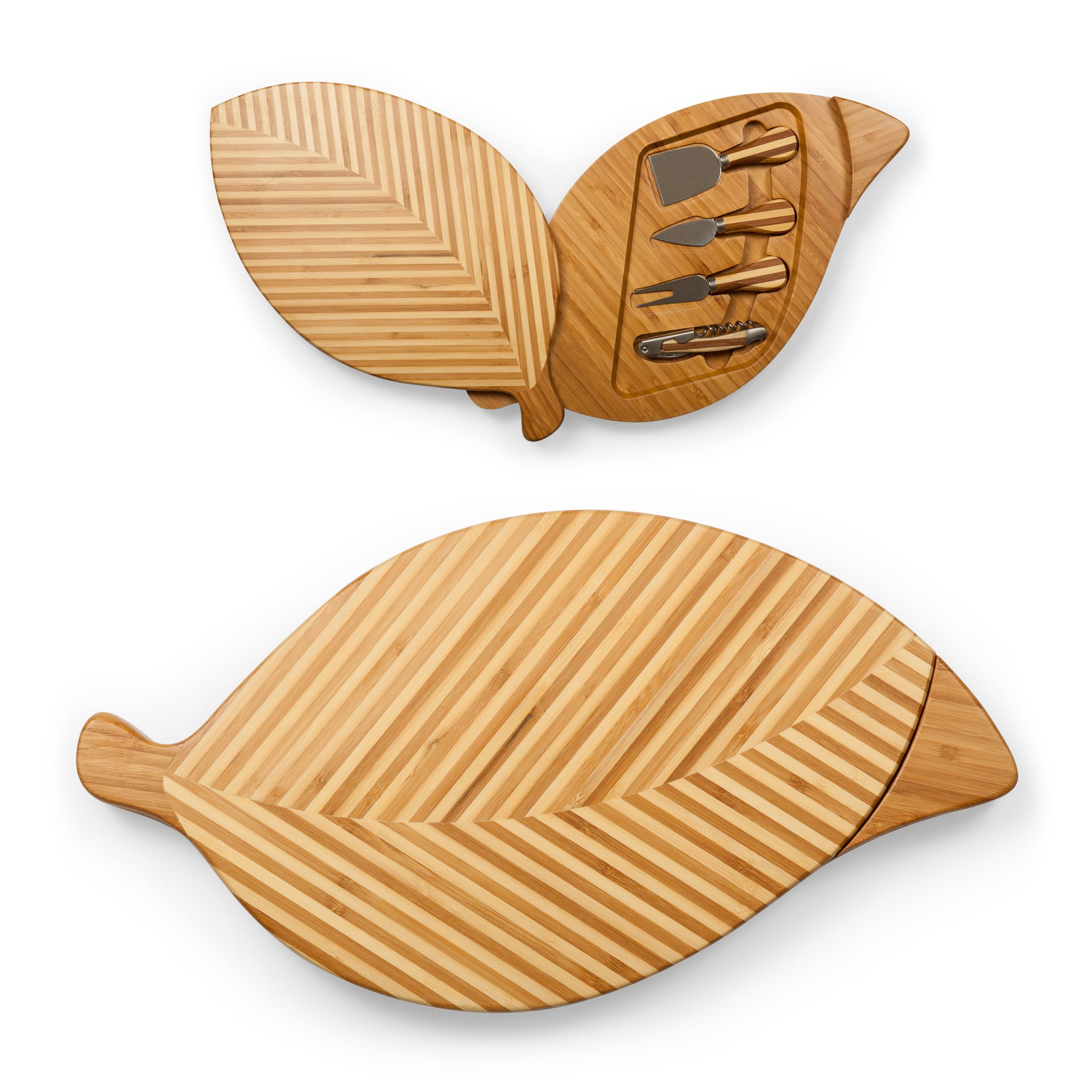 Leaf Cutting Board And Tools Set w/ Corkscrew - Walmart.com