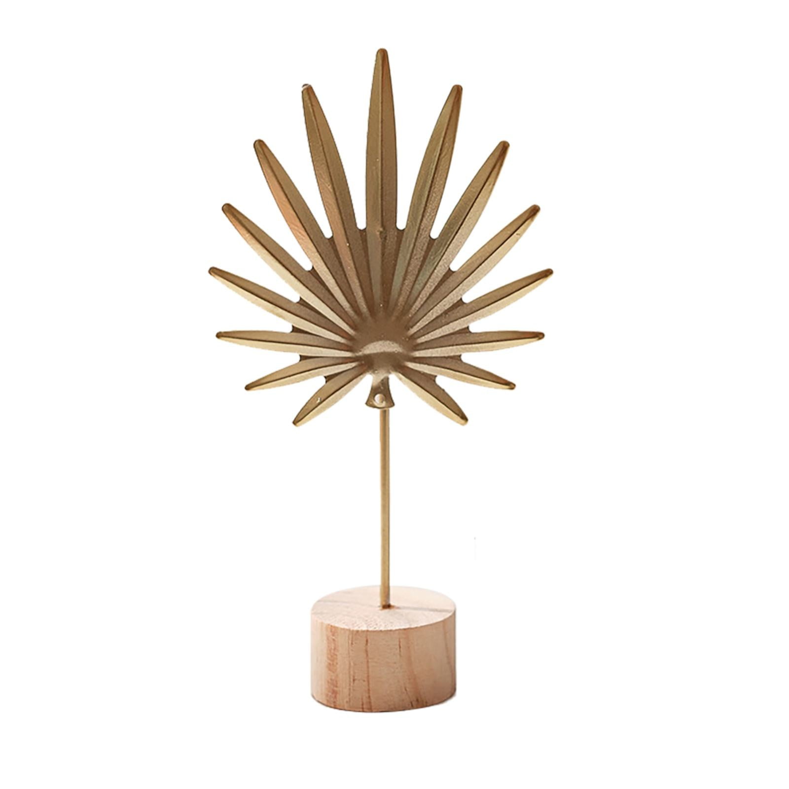 Leaf Decor Leaf Decor Metal Golden Leaf Ornaments And Base Modern ...