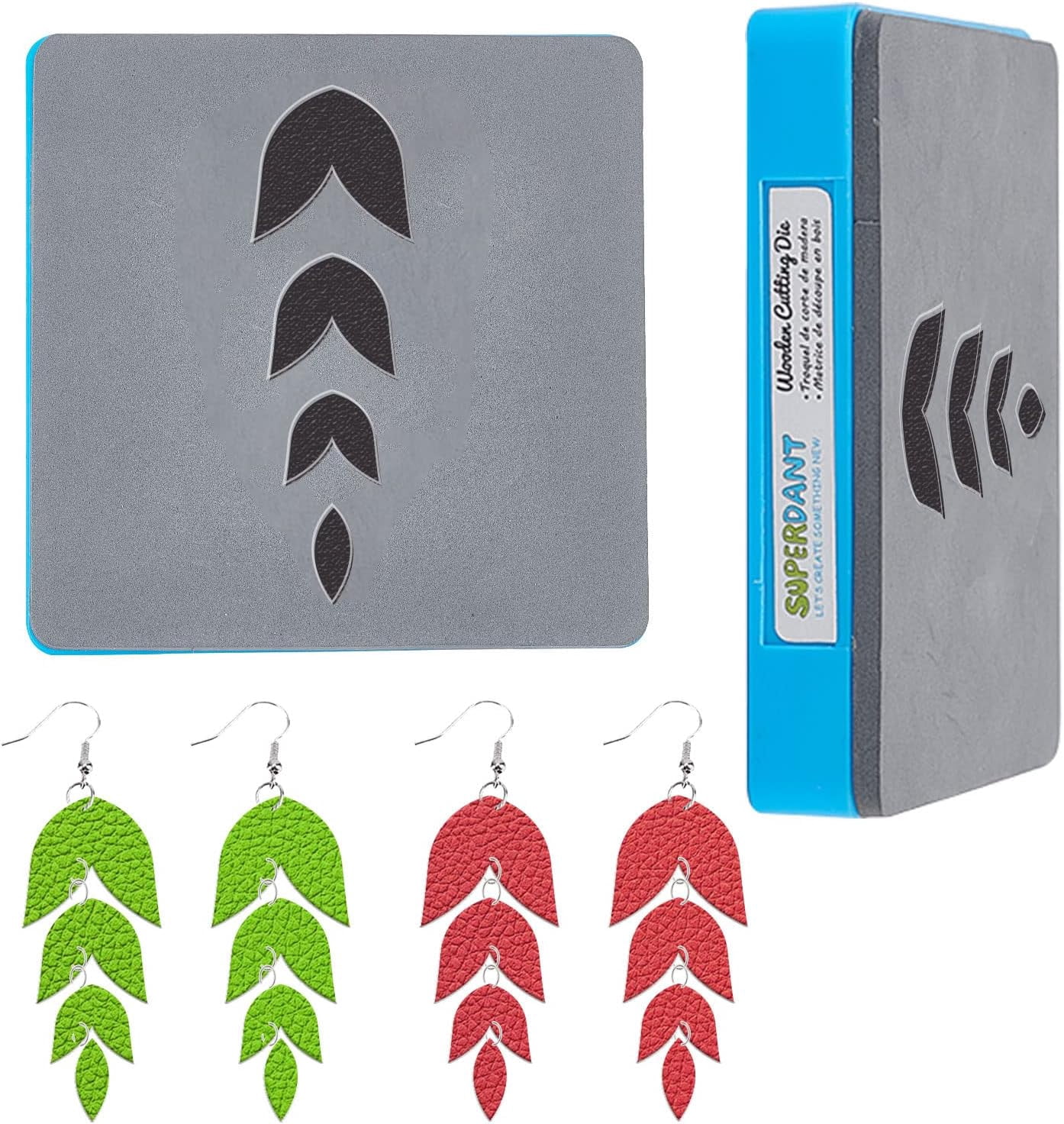 Leaf Earring Wooden Die Cutting Leather Feather Tiered Cutting Dies Die ...