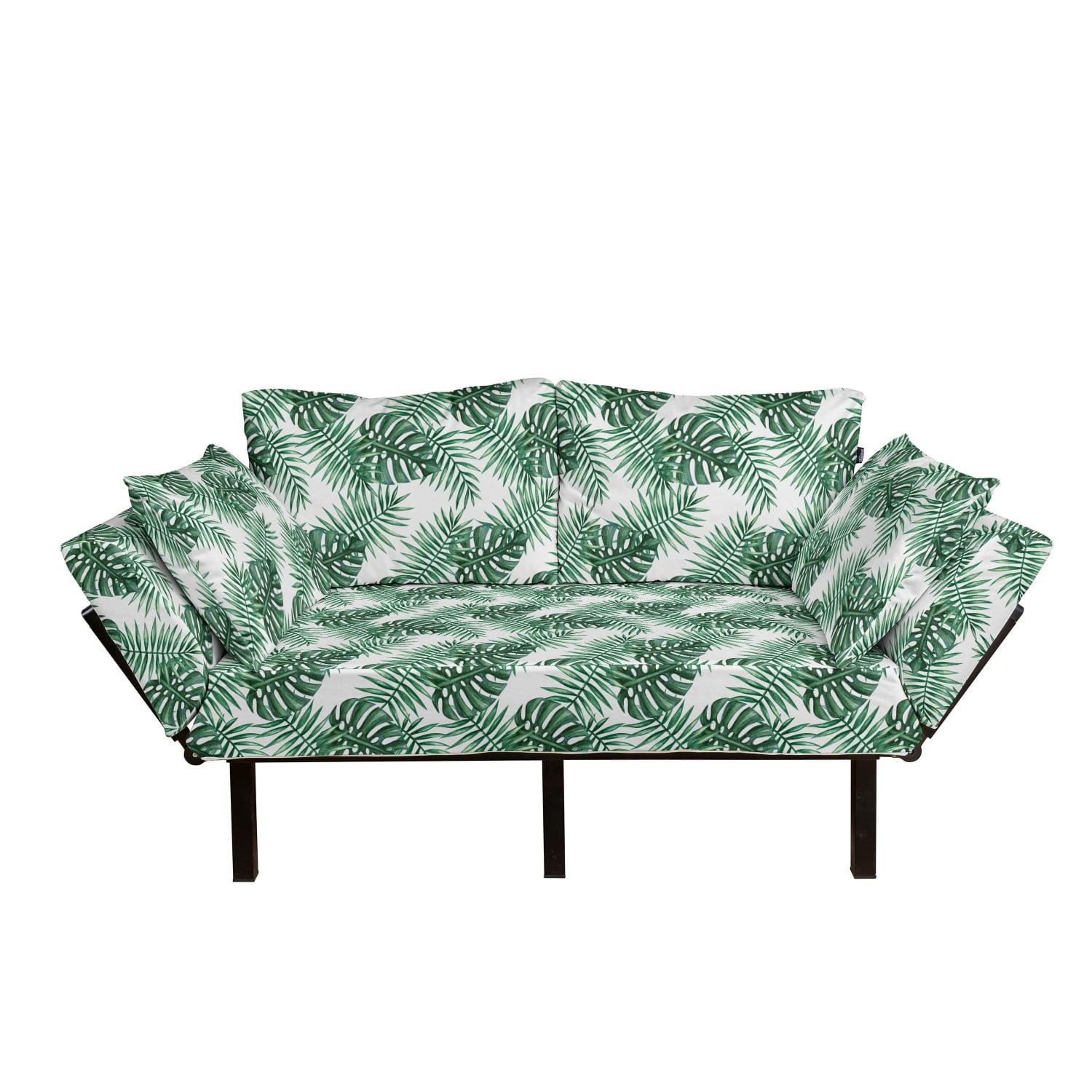 Leaf Futon Couch, Palm Mango Banana Tree Leaves in Tropical Wild Safari ...