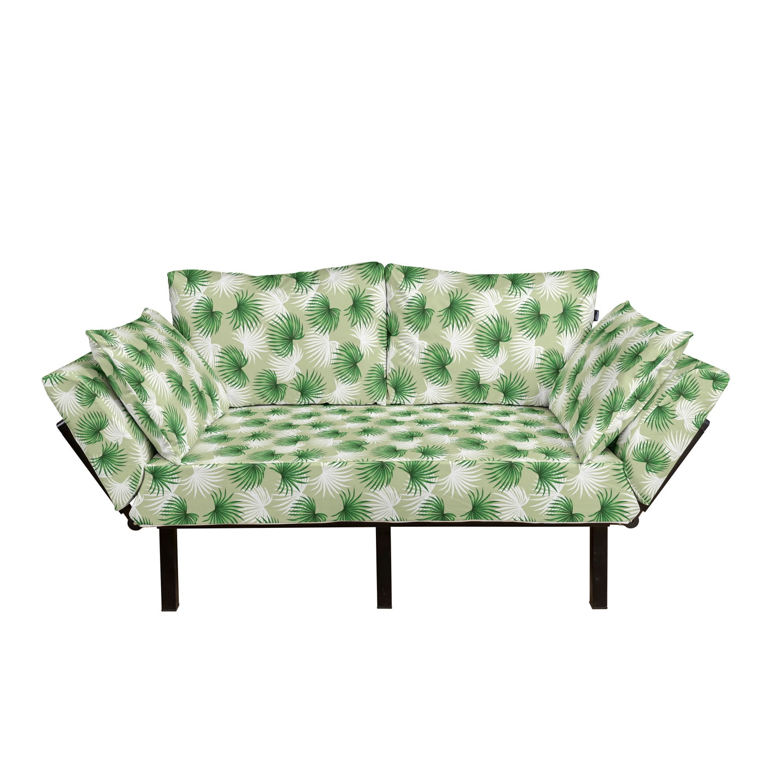 Leaf Futon Couch, Tropical Leaf of Palm Tree Livistona Rotundifolia ...