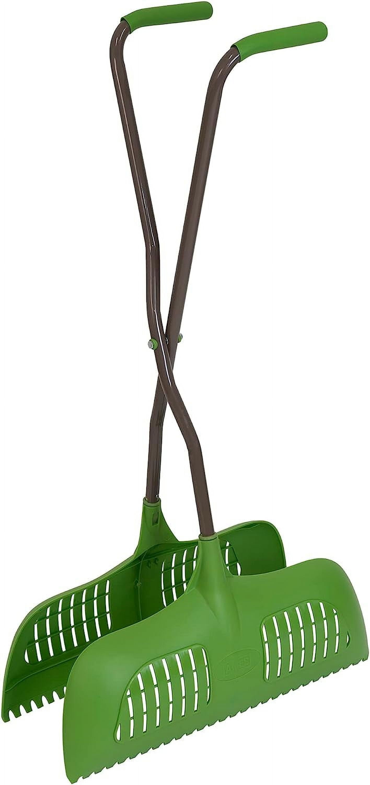 Leaf Grabber Rake with Long Handle & Cushioned Grip for Leaves, Lawn ...